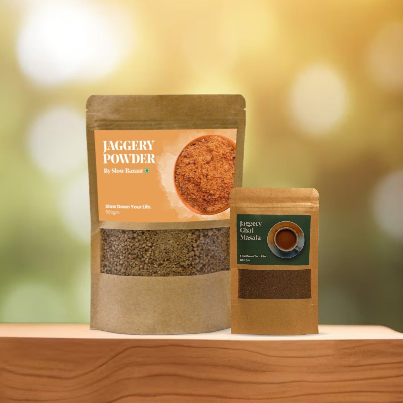 Jaggery Powder & Chai Masala Combo – SlowBazaar